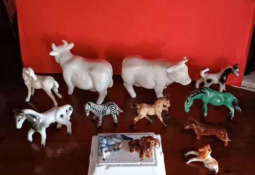 Фарфоровые миниатюры животных.Франция