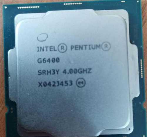 Процессор Intel pentium gold g 6400 BOX LGA1200