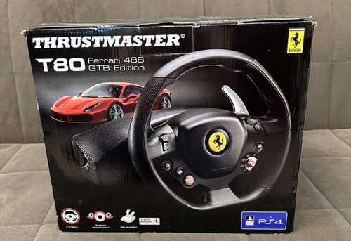 ThrustMaster T80 Ferrari 488 gtb руль +педали