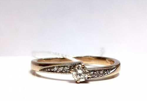 Золотое кольцо с бриллиантами р 16,0 (31050)