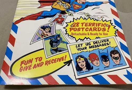 Superman. Batman. DC. Винтажные почтовые открытки