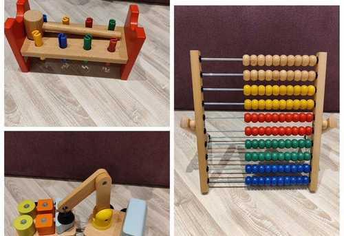 Развивающие деревянные игрушки икеа