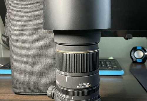 Объектив Sigma 170-500mm f/5-6.3 APO DG Nikon F