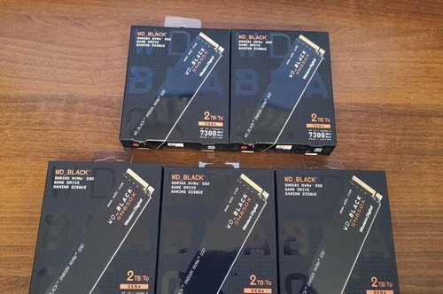 2TB WD Black SN850X (Новые). Самый быстрый SSD