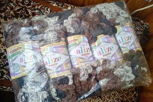 Пряжа alize puffy color