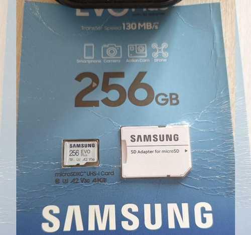 Карта памяти microsdxc 256 Гб Samsung Evo a2 v30