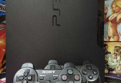 Sony Playstation 3 Ps3 Slim Black 320гб 30 Игр