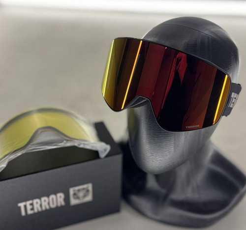 Маска горнолыжная Terror Peakpro Black-Red со смен