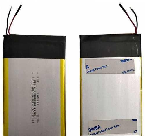 Аккумулятор универсальный 305386 3,7V 2500mAh