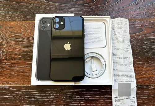 iPhone 11 128gb black с чеком sim+esim