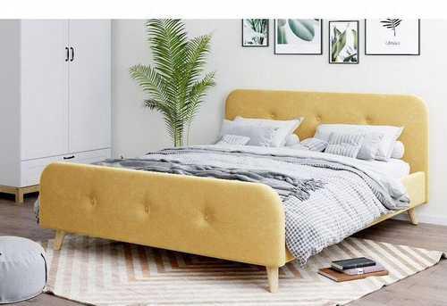 Кровать Плиди 160 Velvet Yellow