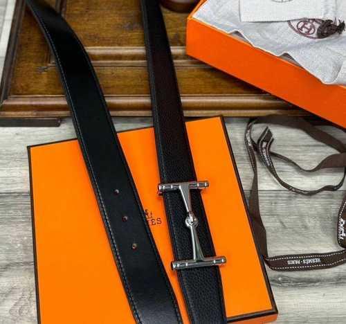 Ремень мужской двухсторонний Hermes