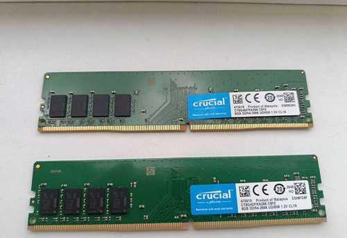 Оперативная память ddr4 8gb Crucial 2666