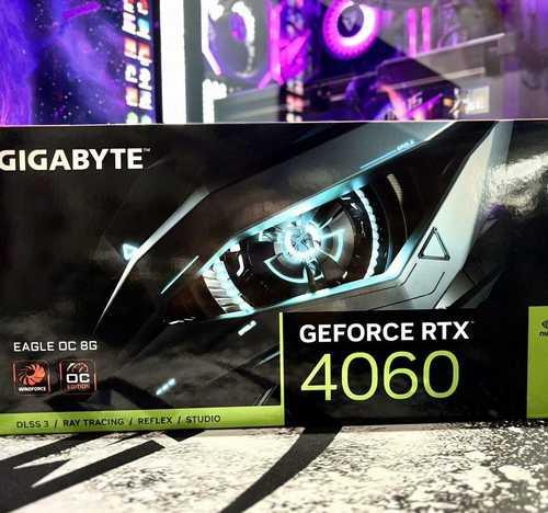 Gigabyte GeForce RTX 4060 eagle OC Новая