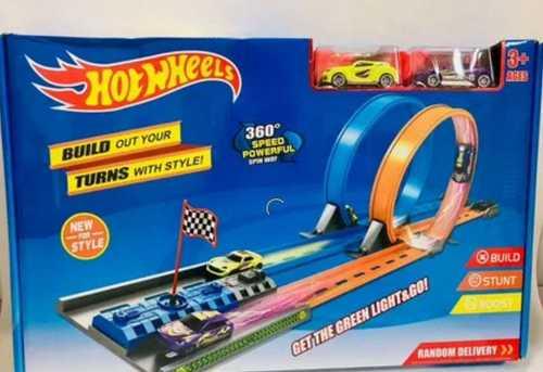 Hot Wheels Двойной трек с петлями и финишем HW11