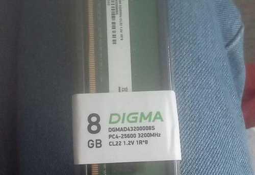 Оперативная память Digma 8gb 3200Mhz