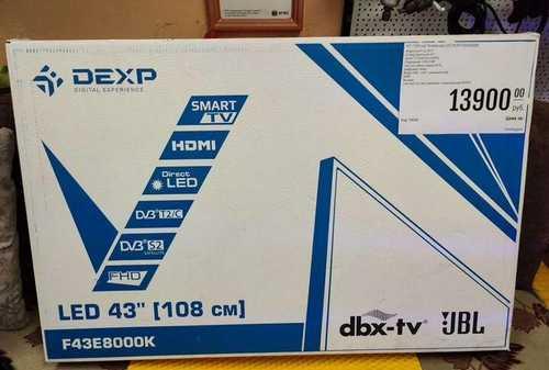 Телевизор 43 (108см) Dexp Smart F43E8000K
