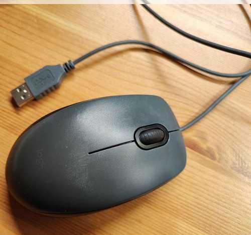 Мышь проводная Logitech M100