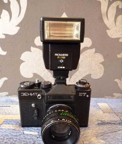 Фотоаппарат Зенит-ет с фотовспышкой ProMaster