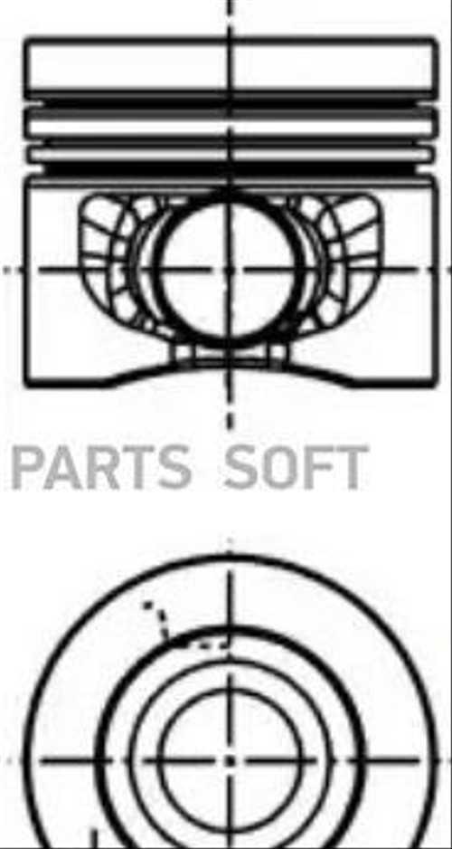 Kolbenschmidt 40558600 Поршень в к-те VAG 2.0 TDI