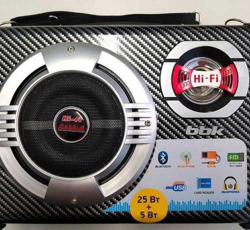 Аудиомагнитола BBK BS06BT BT, FM, USB, комбо, мик