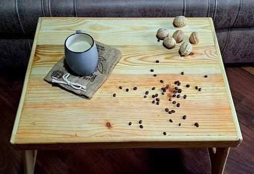 Складной кофейный/журнальный столик дерево