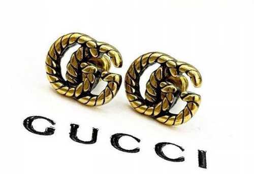 Серьги гвоздики gucci GG