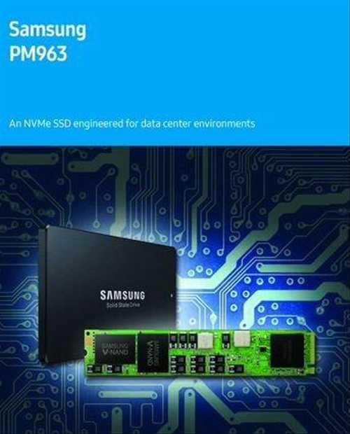 Серверные U2 PCIe NVMe SSD Samsung PM963 960GB