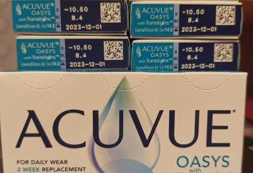 Линзы acuvue oasys Transitions -10.50