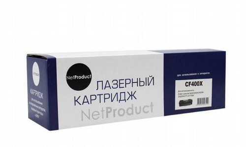 Картридж NetProduct CF400X (HP 201X) черный увелич