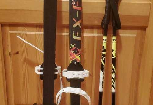 Лыжный комплект детский stc 090 с креплениями Цикл