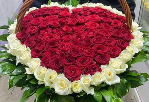 Красные белые розовые розы с доставкой в Москве