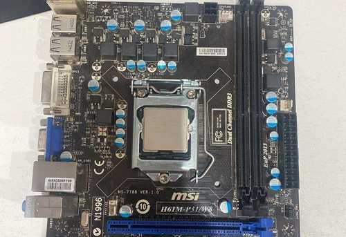 Плата MSI LGA1155 H61M-P31/W8