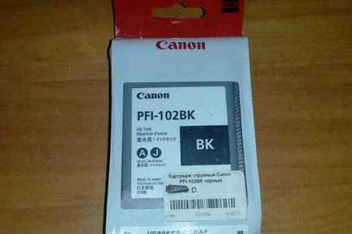 Картридж струйный Canon PFI-102BK