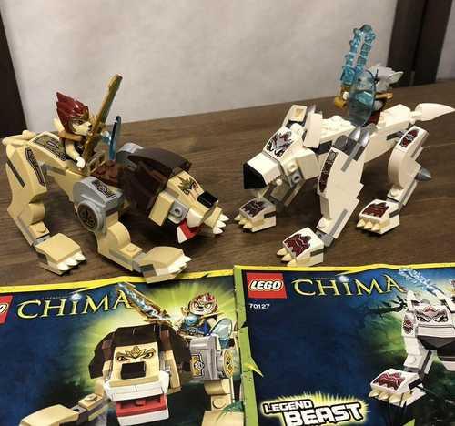 Lego chima 70123 и 70127 лев и волк