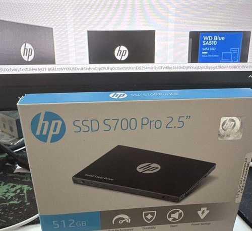 SSD Hp S700 pro 2.5” 512gb SATA новый