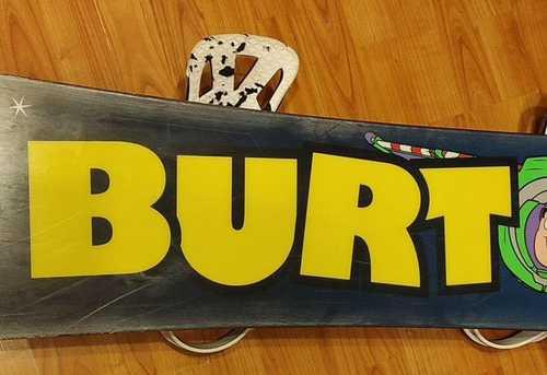 Сноуборд burton, 130см, с креплениями