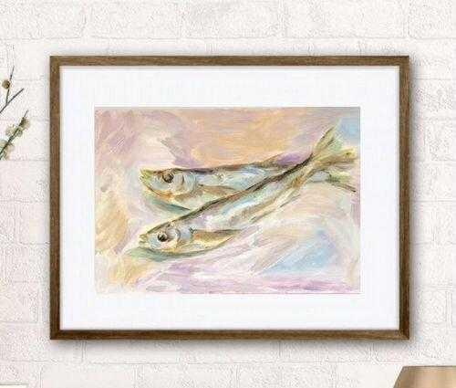 Картина маслом «Рыбка»