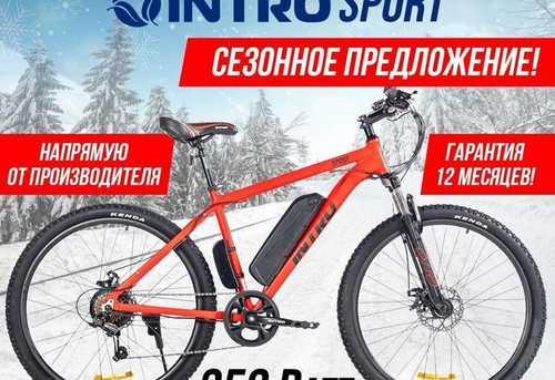 Электровелосипед intro Sport Красно-черный-2685