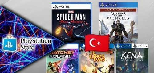 Покупка игр PS4/PS5 Турция/Польша