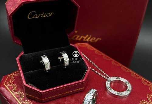 Комплект Cartier full diamonds премиум