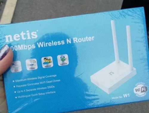 Новый Wi-Fi роутер (маршрутизатор) netis W1