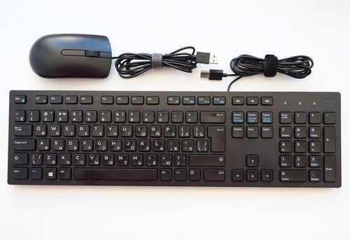 Комплект беспроводная клавиатура + мышь dell KM636