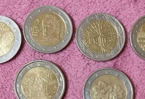 Монеты разные европейские страны