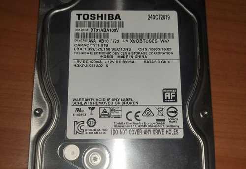 Жесткий диск Toshiba 1TB Неисправный