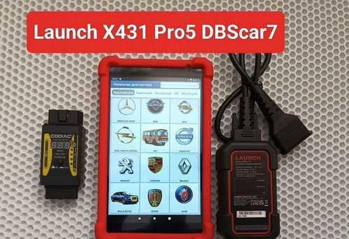 Launch X431 pro5 DBScar7 автосканер