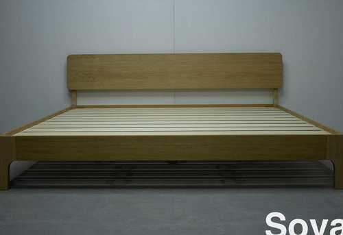 Кровать двуспальная Натуральный дуб 160х200