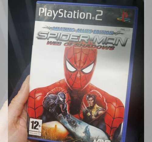 Игра на ps2 Spider-man web of shadows