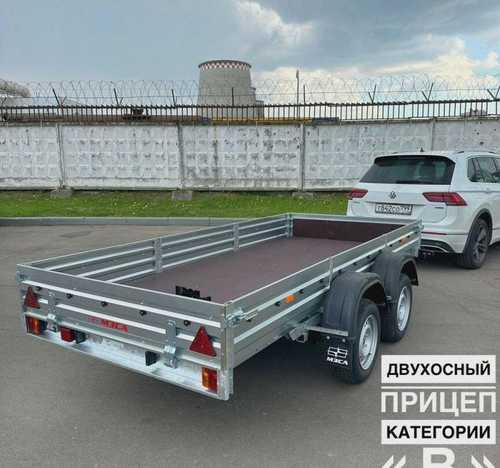 Прицеп двухосный от завода мзса 3,45х1,51м