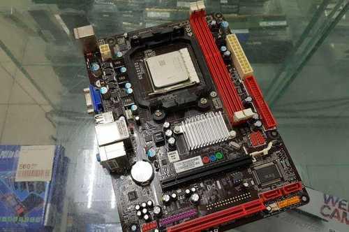Материнская плата AM3 2 слота DDR3 + процессор